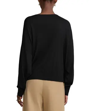 Jenni Kayne Dree V-neck Wool Sweater - Black