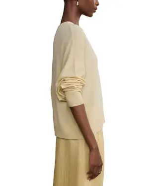 Jenni Kayne Dree V-neck Wool Sweater - Pale Yellow