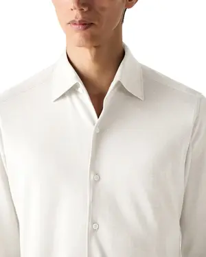 Zegna Silk Linen & Cotton Shirt