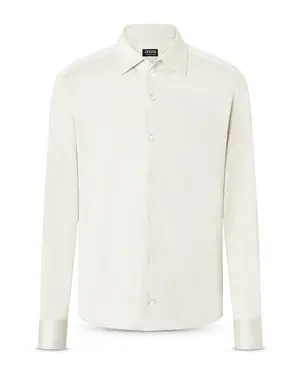 Zegna Silk Linen & Cotton Shirt