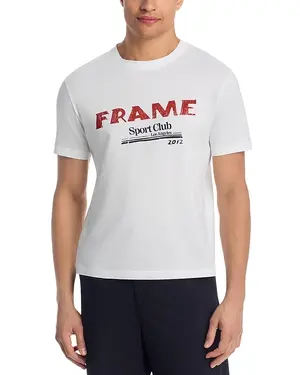 FRAME Vintage Sports Club Logo T-shirt Exclusive - Cream