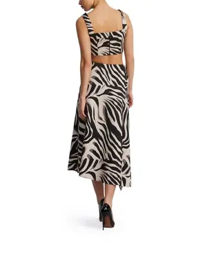 Bcbgmaxazria Printed Midi Skirt