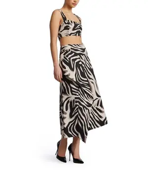 Bcbgmaxazria Printed Midi Skirt