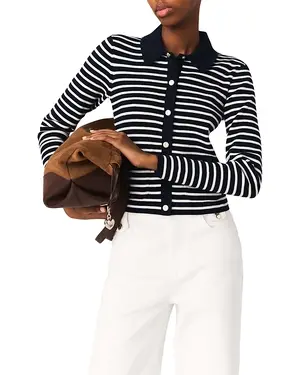 Maje Ribbed Cardigans For Women
