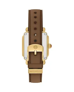 Michele Deco Mid Sport Watch, 29mm X 31mm - Brown/white