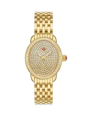 Michele Limited Edition Serein Oval Watch - Gold/gold