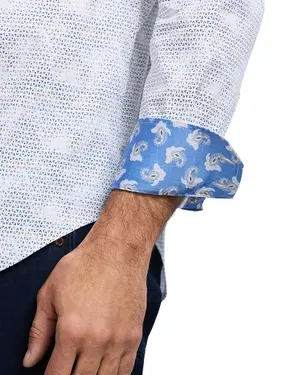Robert Graham Akehurst Patterned Long Sleeve Woven Shirt