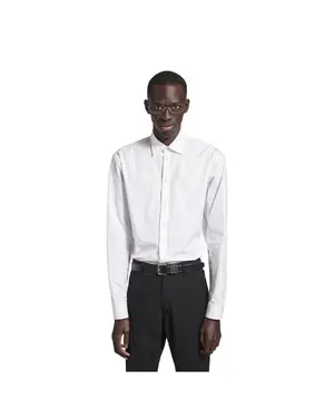 Balenciaga Bb Editor Leather Belt - Black/silver
