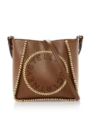 Stella McCartney Raffia Trim Crossbody Bag