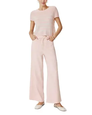 Splendid Emerson Stripe Sweater - Rose Petal/shell