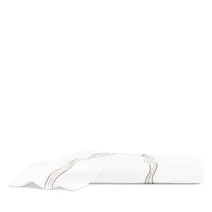 Frette Silent Embroidery Sheet Set, Queen Exclusive - Milk/sand