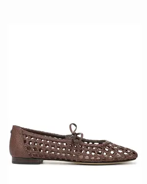 Sam Edelman Marcie Woven Ballerinas - Terazzo Brown