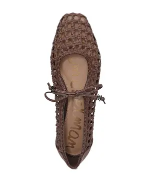 Sam Edelman Marcie Woven Ballerinas - Terazzo Brown