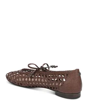 Sam Edelman Marcie Woven Ballerinas - Terazzo Brown
