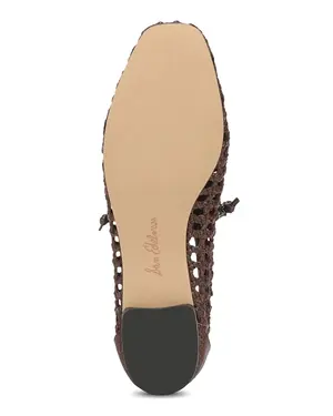 Sam Edelman Marcie Woven Ballerinas - Terazzo Brown