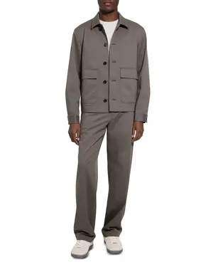 Theory Moonsoft" Single-breasted Cotton Twill Jacket - Morel