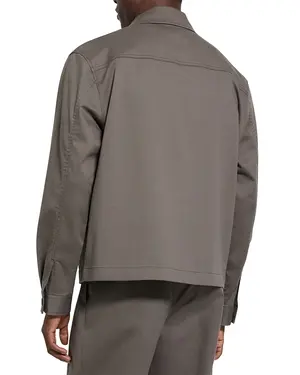 Theory Moonsoft" Single-breasted Cotton Twill Jacket - Morel