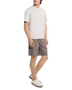 Theory Relaxed Fit Striped Tee - Silver Cloud