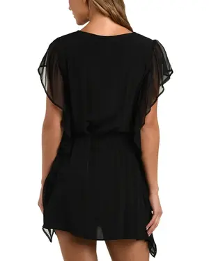 L'Agence Glam Covers Alia Tunic Swim Cover-up