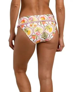 La Blanca Palm Foldover Waist Bikini Bottom