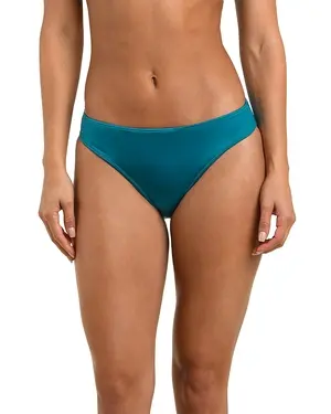 L'Agence Nicole Liquid Shine Bikini Bottom - Crystal Teal