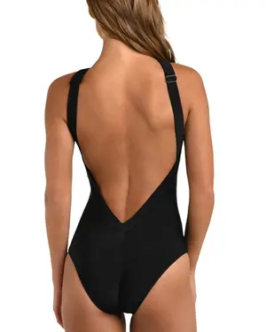 L'Agence Gabrielle High Neck One Piece Swimsuit