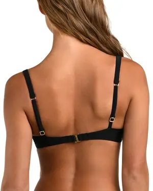 L'Agence Adrienne Bikini Top - Black