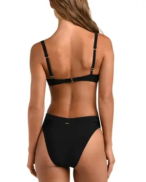 L'Agence Adrienne Bikini Top - Black