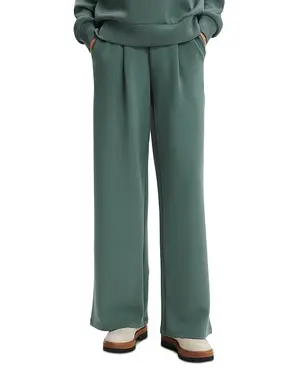 Varley Extra Wide Leg Pants - Dark Forest
