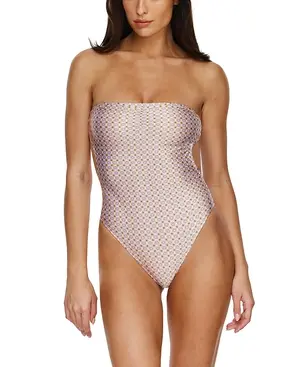 GOTTEX Vacation Mode Bandeau One Piece - Multicolor Pastel