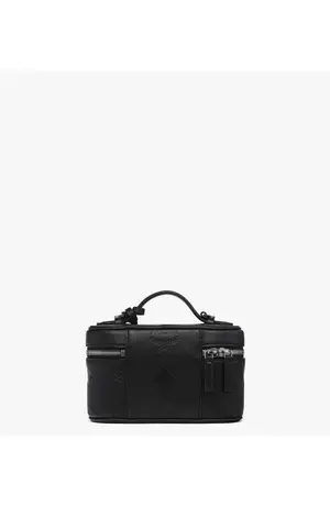 Mcm Aren Vanity Case In Maxi Monogram Leather