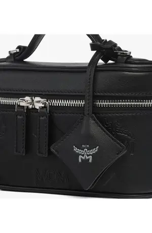 Mcm Aren Vanity Case In Maxi Monogram Leather