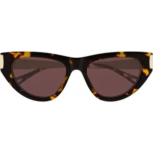 Chloé 54mm Cat Eye Sunglasses - Shiny Dark Yellow Havana