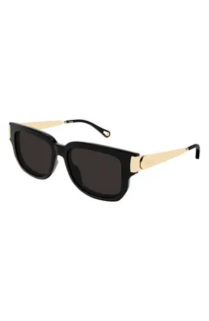Chloé 54mm Rectangular Sunglasses