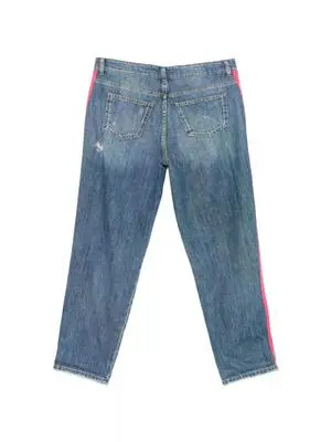 BLUGIRL Striped Distressed Jeans