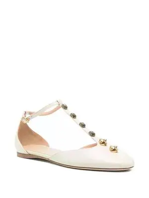 Chloé Celest T-bar Ballerinas - Neutrals
