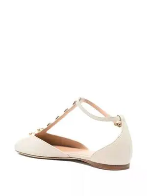 Chloé Celest T-bar Ballerinas - Neutrals