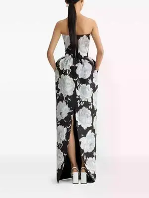 PATOU Floral Maxi Dress - Black