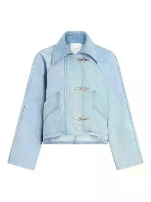 PATOU Oversized Cropped Jacket - Blue
