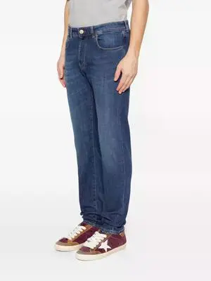 Incotex Faded Straight Leg Jeans