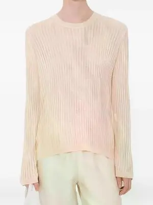 Loulou De Saison Hedora Semi-sheer Ribbed Jumper