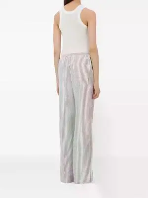 Loulou De Saison Cisco Striped Trousers - White