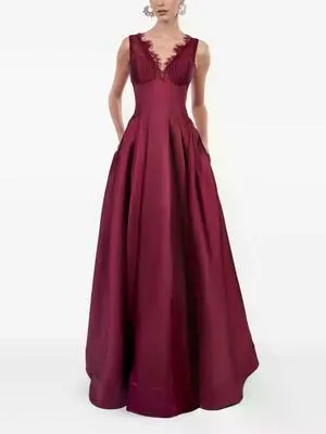 ARAFTU Lace Pleated Dress