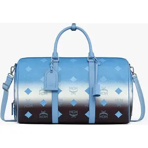 Mcm Gradation Visetos Weekender Bag - Della Robbia Blue