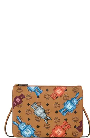 MCM Visetos Crossbody Pouch