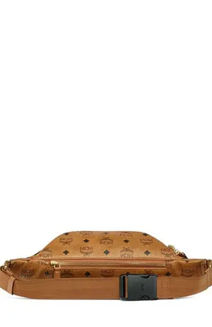 Mcm Fursten Belt Bag - Cognac