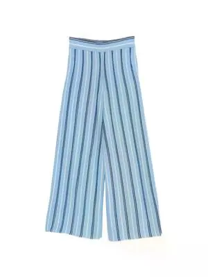 Eric Bompard Striped Palazzo Pants