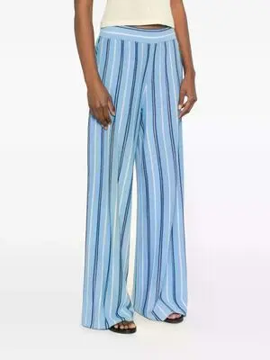 Eric Bompard Striped Palazzo Pants