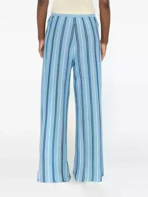 Eric Bompard Striped Palazzo Pants