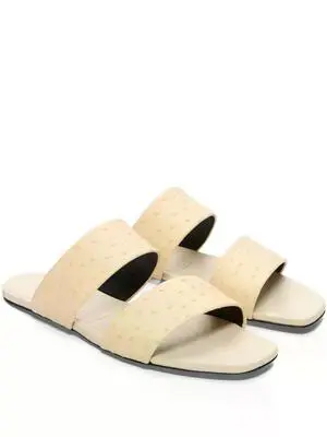 Loulou De Saison Jako Textured Straps Sandals - Neutrals